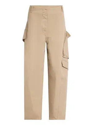 Alaïa Mid-rise Barrel-leg Cargo Trousers - Beige