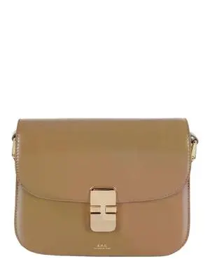 A.p.c. Grace Leather Shoulder Bag - Brown