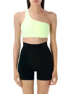 Nike One-shoulder Cropped Top - Green