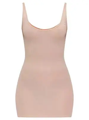 DIESEL® Logo-plaque Mini Dress - Neutrals
