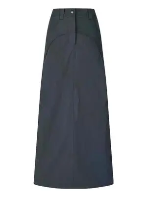 STUDIO TOMBOY High-waisted A-line Maxi Skirt - Grey