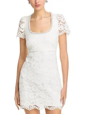 Likely Isa Lace Dress - White