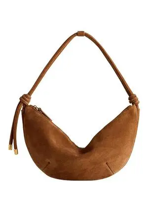 Madewell Suede Bolo Shoulder Bag - Aged Cognac