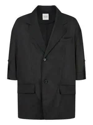 STUDIO TOMBOY Buttoned Half-sleeve Jacket - Grey