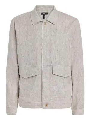 Paige Cotton-linen Jerico Jacket - Beige