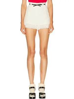 Valentino Garavani Pois Daisy Sangallo Short - Avorio