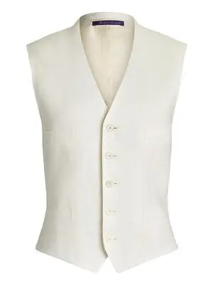 Ralph Lauren Jaiden Linen Vest - Cream