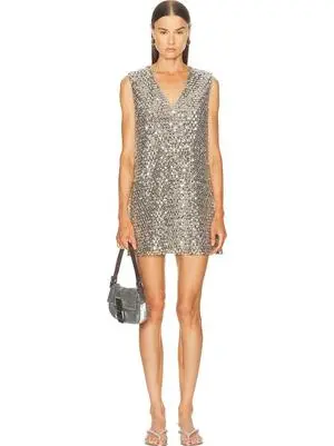 SIMONMILLER Fountain Sequin Dress - Satellite Silver
