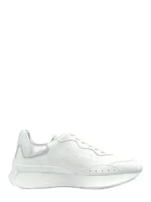 Alexander McQueen Sprint Runner Leather Sneakers - White