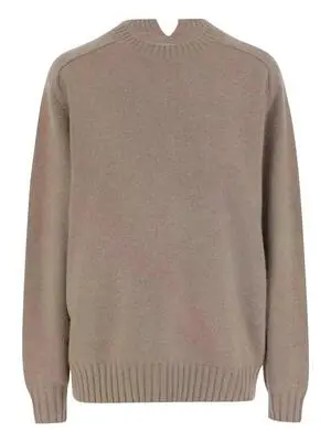 Carven Crew-neck Cashmere Sweater - Neutrals