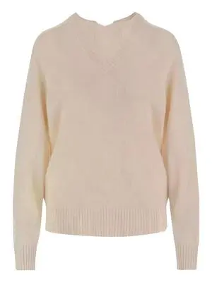 Carven V-neck Cashmere Sweater - Neutrals