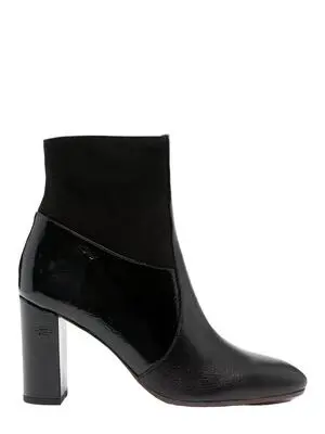 Chie Mihara 85mm Eyutu Patent-leather Block-heel Boots - Black
