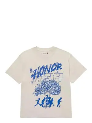 HONOR THE GIFT Family Tree-print ""beige"" T-shirt Neutrals