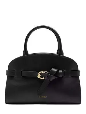 COCCINELLE Sabine Knotted Belt Tote Bag - Black