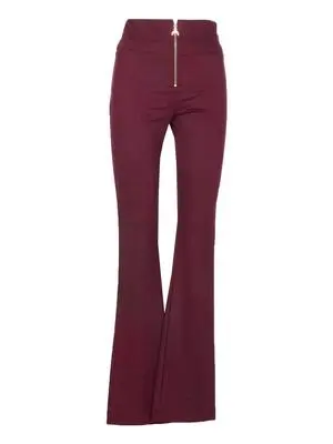 Patrizia Pepe Logo Front-zip Trousers - Red