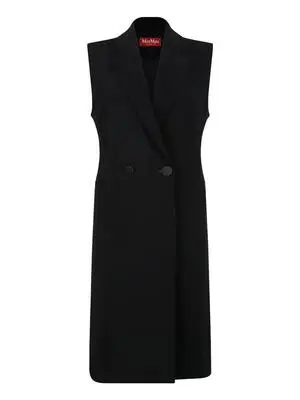 Max Mara Double-breasted Cady Jacket - Black