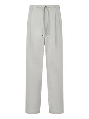 STUDIO TOMBOY Drawstring Pleated Trousers - Grey