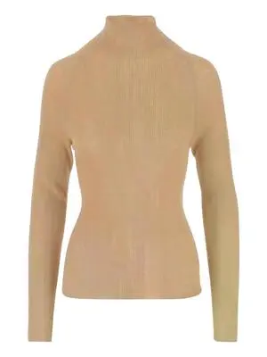 Aspesi Ribbed High-neck Sweater - Neutrals