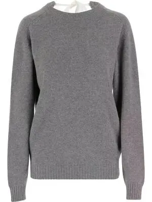 CARVEN Cashmere Neck-Tie Sweater