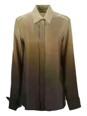 Max Mara Silk Dégradé Shirt - Neutrals