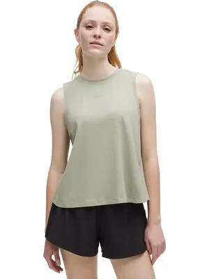 Lululemon Pace Crush Cross-back Graphic Tank Top - Fog Green