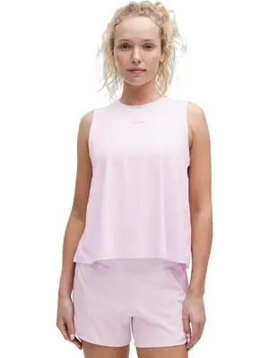Lululemon Pace Crush Cross-back Graphic Tank Top - Pink Organza