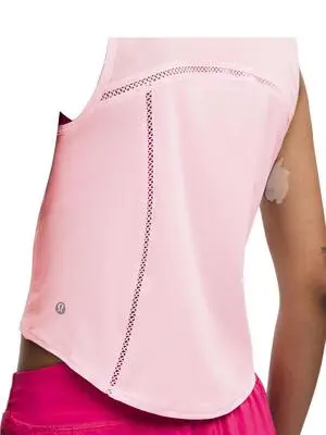 Lululemon Sculpt Cropped Tank Top - Pink Organza