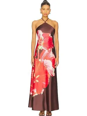 Steve Madden Flora Maxi Dress - Burnt Umber