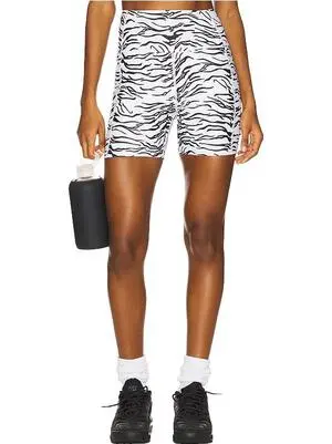 Year Of Ours Tiger Printed Shorts - White & Black