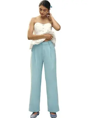 ENDLESS ROSE Pleated Zip-Up Trousers
