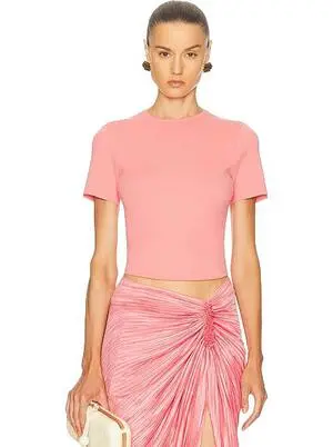 Cult Gaia Milios Knit Top Pink