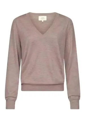 Loulou De Saison Julio V-neck Cashmere Sweater - Brown