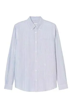 Closed Striped Button-down Shirt - Blue