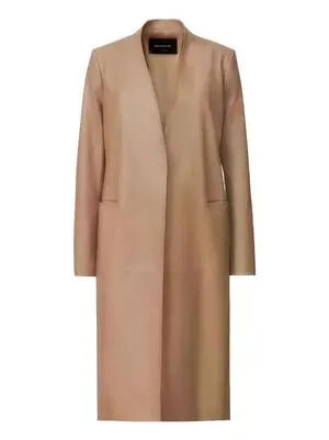 Fabiana Filippi-Leather Overcoat