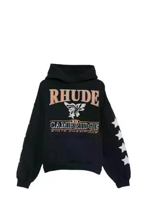 Rhude Graphic-print Hoodie - Black