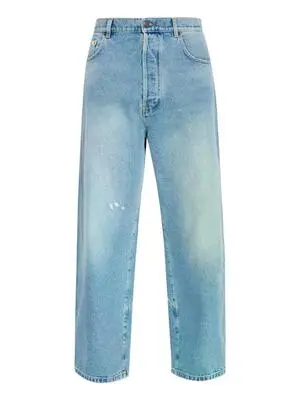 Moschino Logo-Patch Jeans Blue