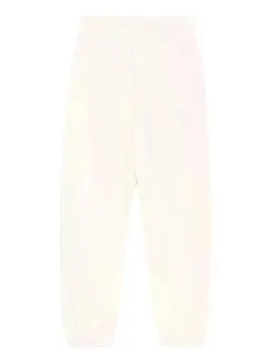 Pinko Elastic-ankle Cotton Trousers - Neutrals