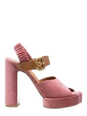 Chloé 130mm Paddington Sandals - Pink