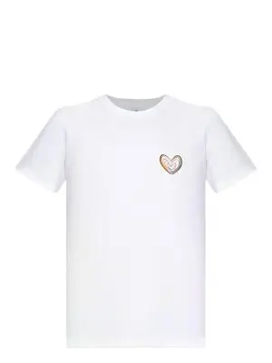 Paul Smith Heart-embroidered T-shirt - White