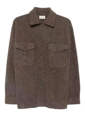 P.a.r.o.s.h Buttoned Flap-pocket Cardigan - Brown