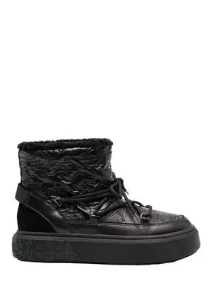 Pinko 40mm Quilted Platform Boots - Black