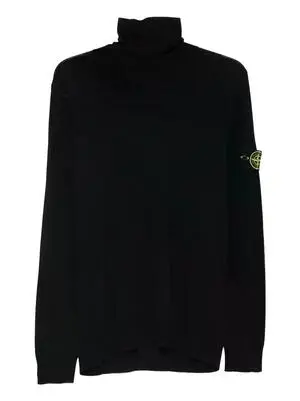 Stone Island Compass Badge Sweater - Black