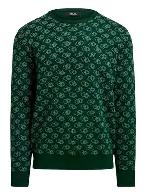 Ralph Lauren Geometric-pattern Crew Neck Sweater - Green