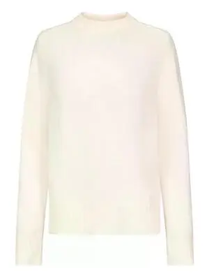 Loulou De Saison Baltra Ribbed-hem Cashmere Sweater - White