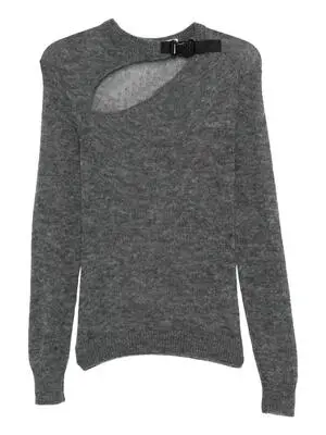 Coperni Cut-out Buckle Sweater - Grey