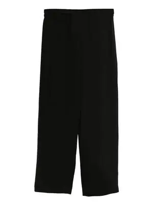 Theory Pleated Wide-leg Trousers - Black