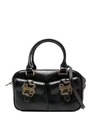 Just Cavalli Snake-detail Tote Bag - Black