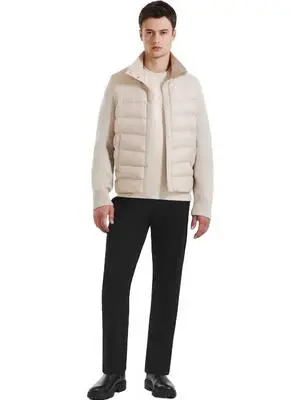 Rudsak Hybrid Knit And Down Jacket - White
