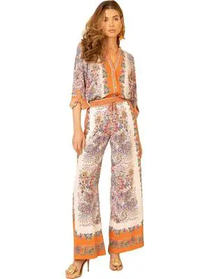 Hale Bob Jaylani Silk Pants - Orange