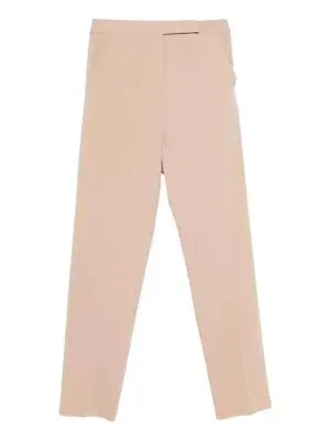 Max Mara Pocket Unfinished-hem Trousers - Neutrals